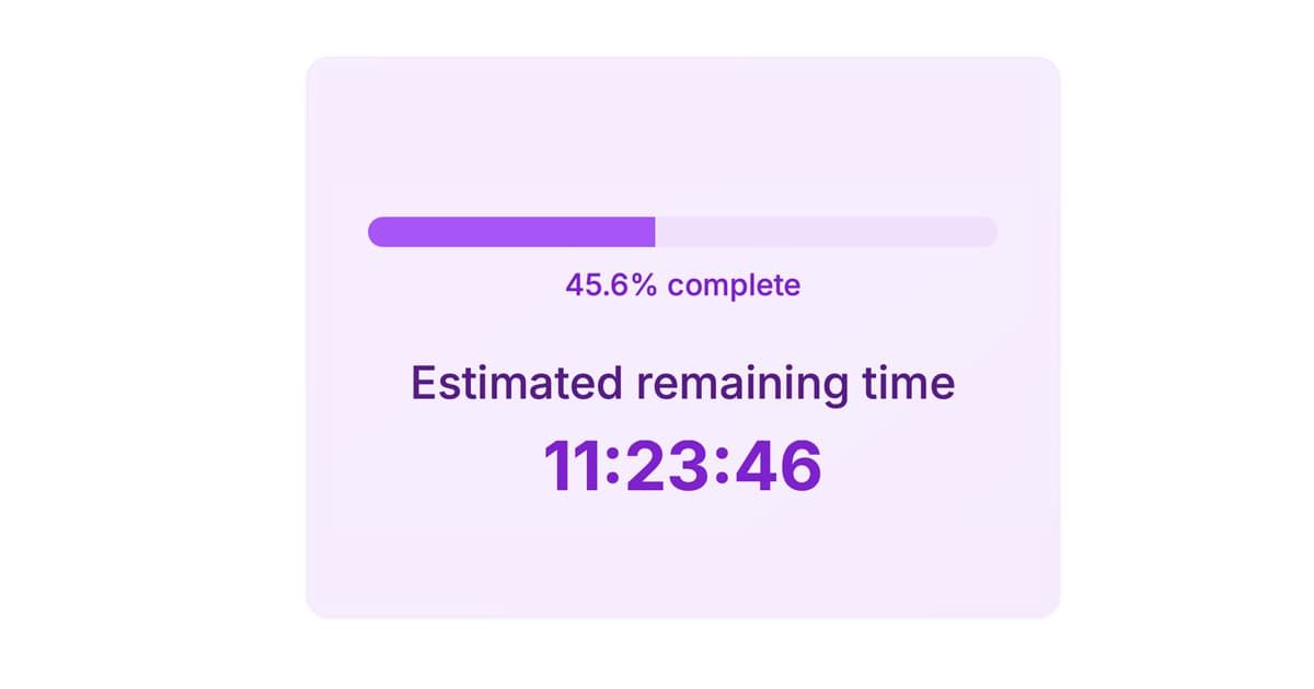 FFmpeg progress calculator